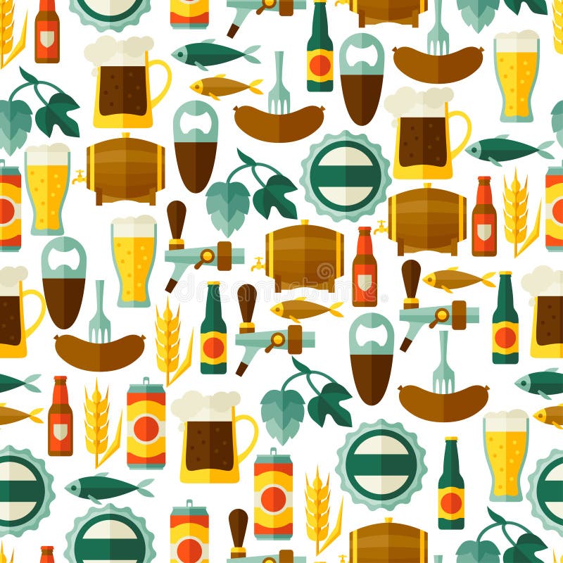 Glass Beer Seamless Pattern Stock Illustrations – 7,957 Glass Beer ...