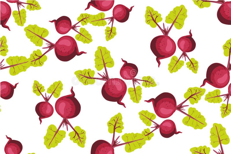 Seamless Pattern with Beets. Pattern Under the Mask Vector Stock Vector ...