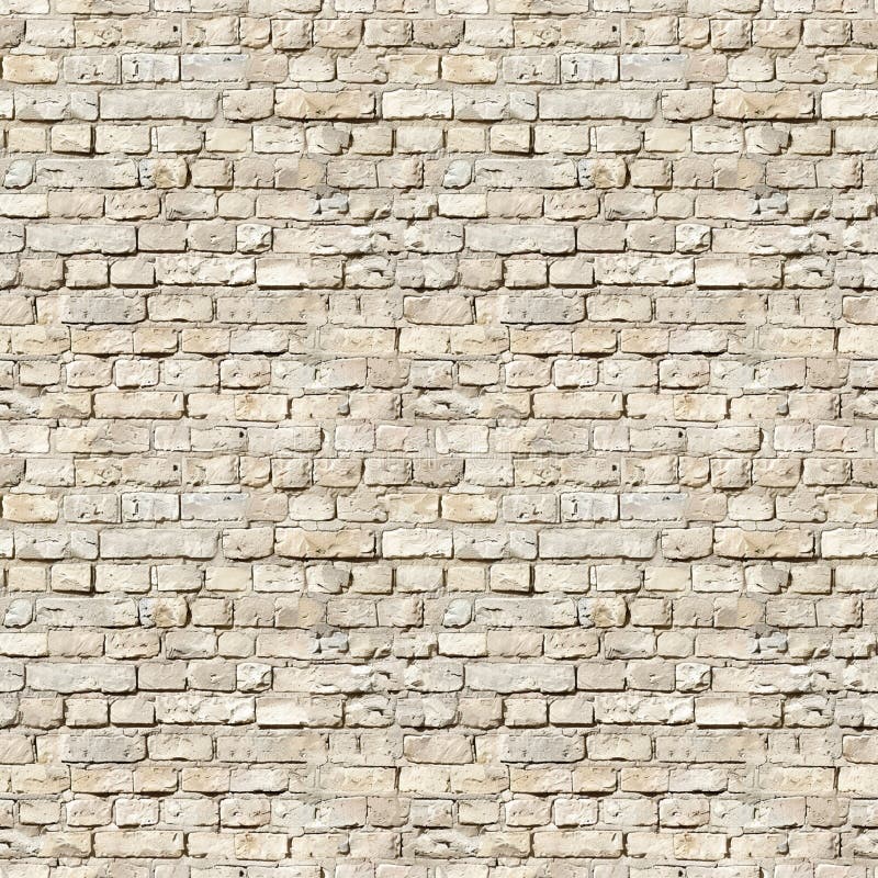 Seamless Pattern of Beige Brick Wall Texture. Stock Illustration ...