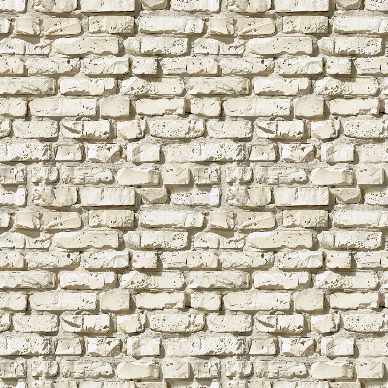 Seamless Pattern with Beige Brick Wall Texture. Stock Illustration ...