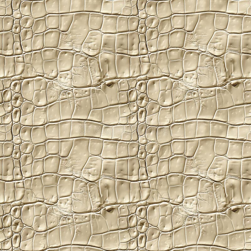 Seamless Pattern with Beige Crocodile Leather Texture. Stock ...