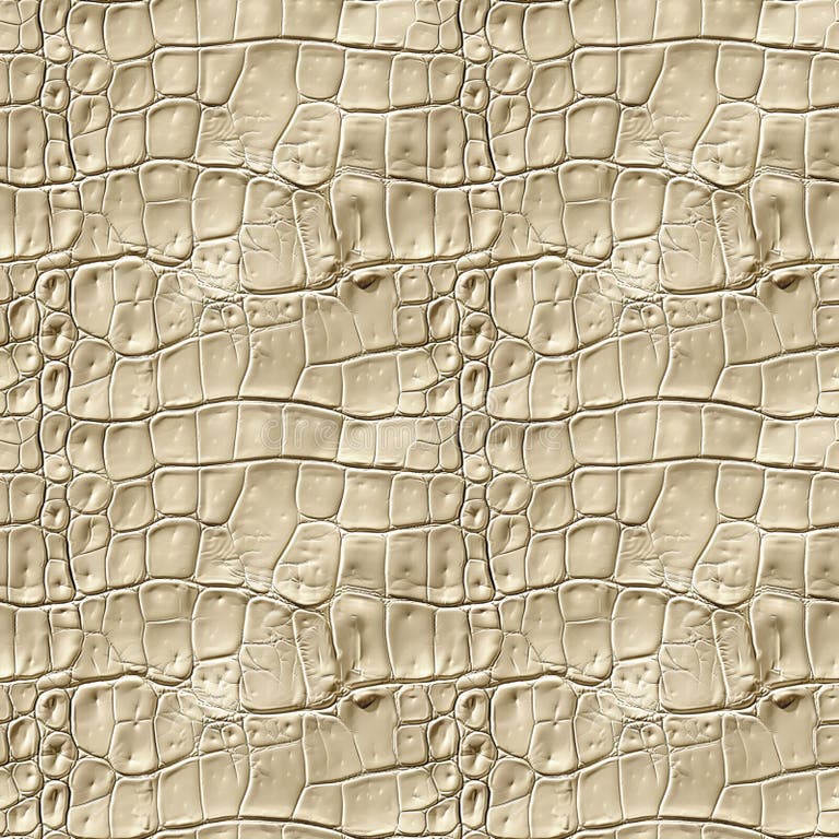Seamless Pattern with Beige Crocodile Leather Texture. Stock Illustration - Illustration of ...