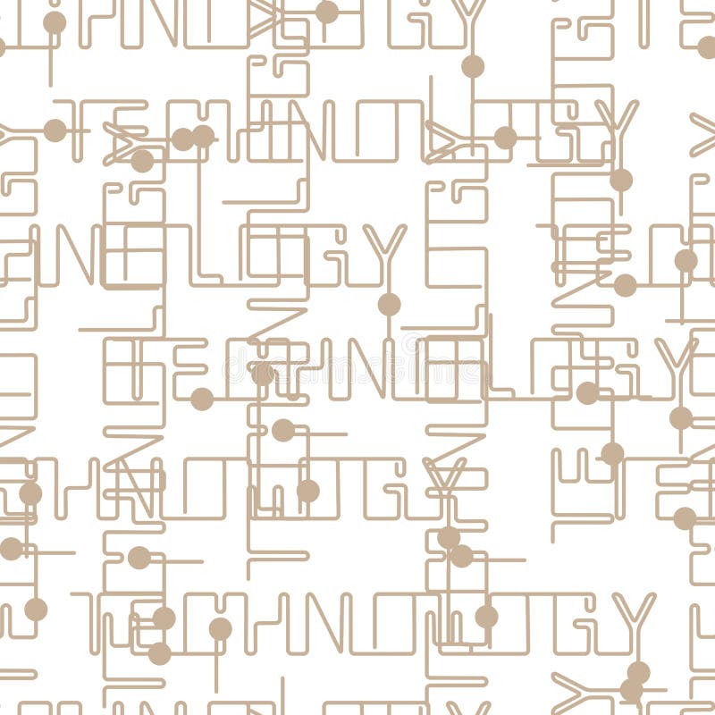 Seamless Pattern with Beige Letters. Abstract Inscription on a White ...