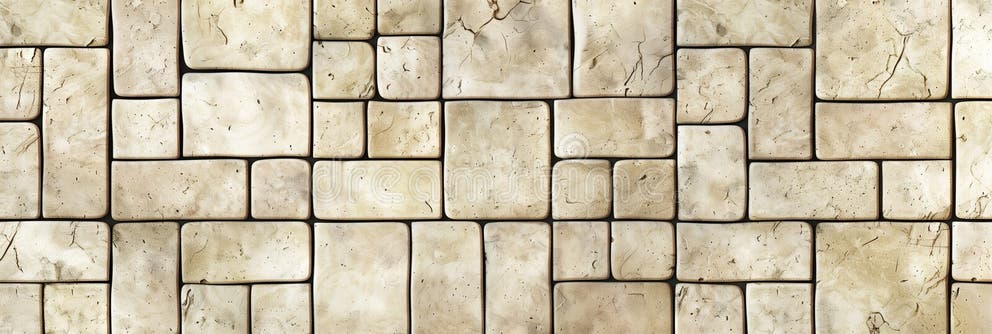 A Seamless Pattern of Beige Marble Pavers, Showcasing the Unique ...