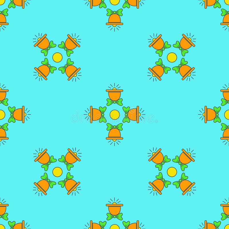 Seamless Pattern Bell 2 EPS8 Stock Vector - Illustration of seamless ...