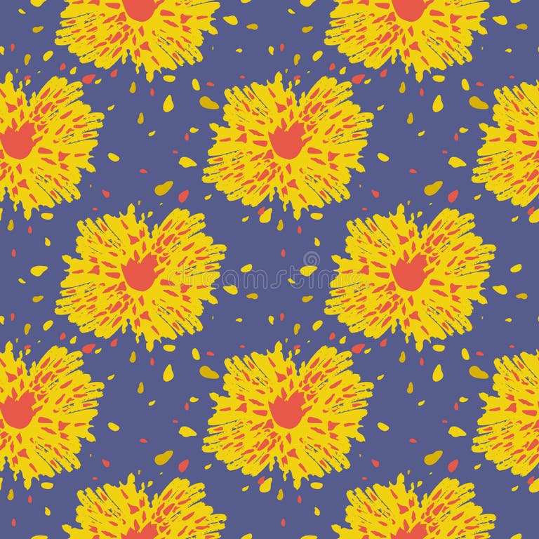 Seamless Pattern of Big Bang Theory in Flat Style. Evolution of ...