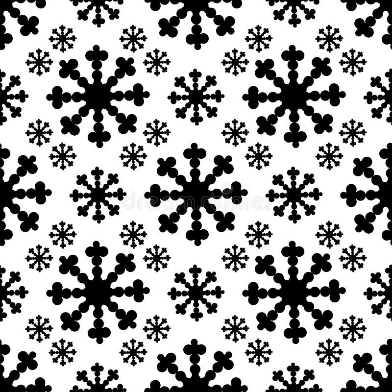 Seamless Pattern with Big Flake. Vector Stock Vector - Illustration of ...