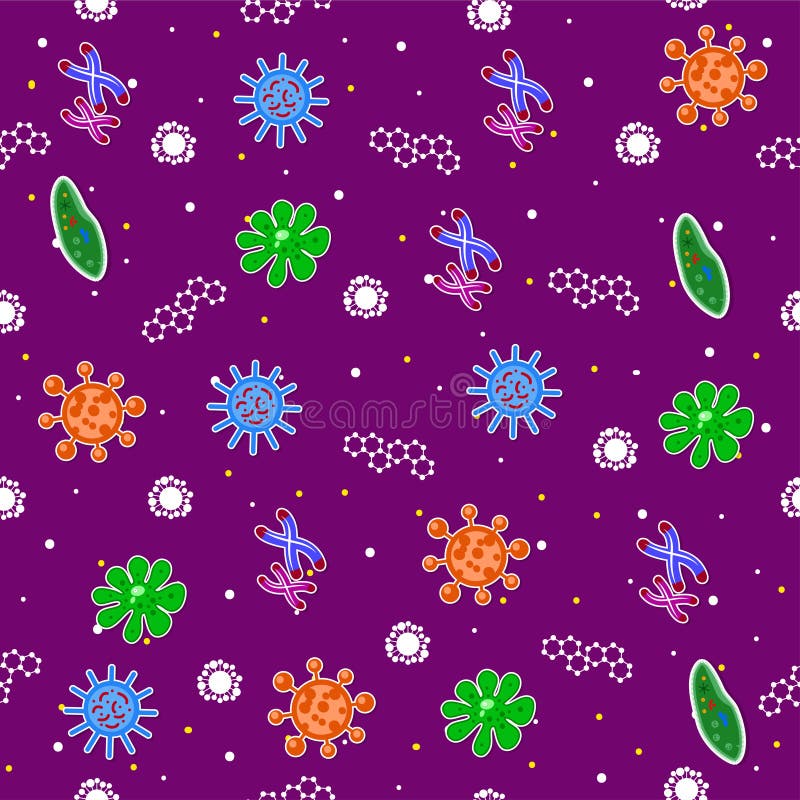 Biology seamless pattern stock vector. Illustration of science - 28819545