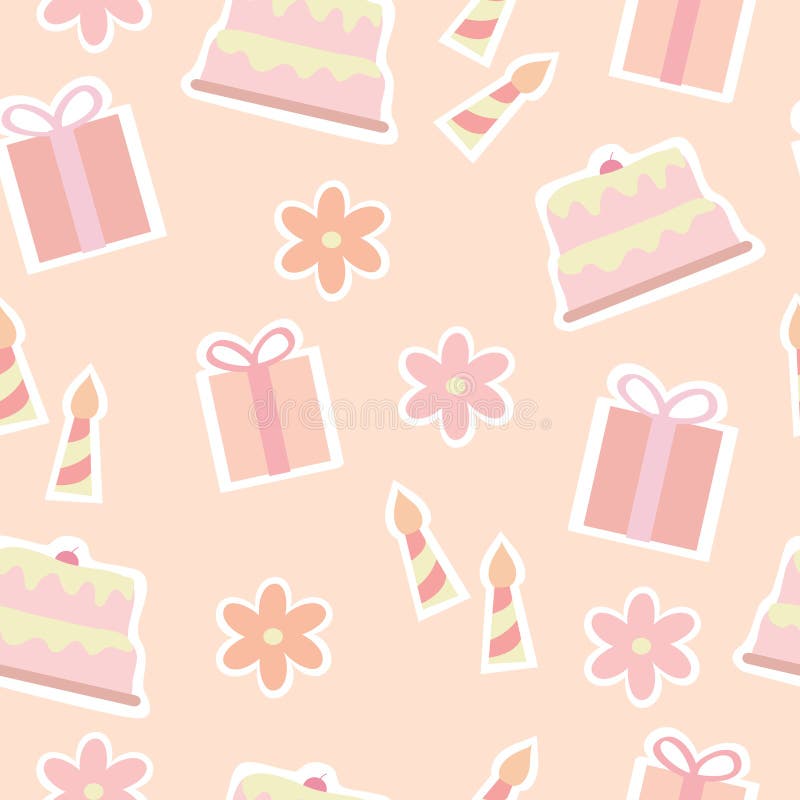Birthday Cake Seamless Repeat Pattern Stock Illustrations – 3,331 ...