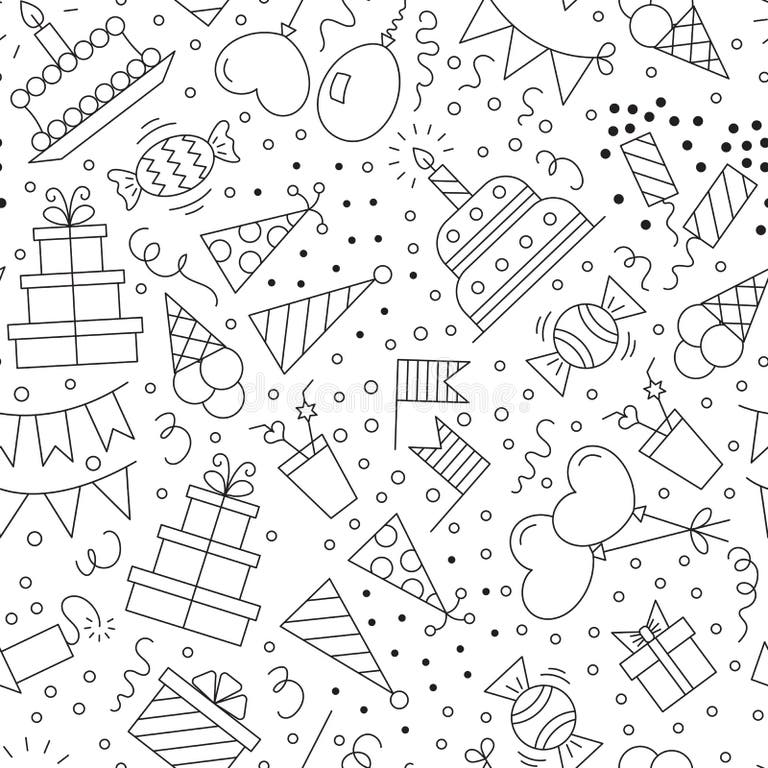 Birthday Line Stock Illustrations – 274,942 Birthday Line Stock ...