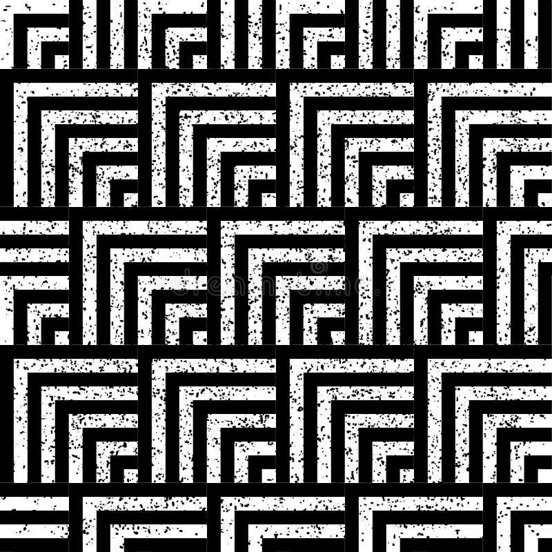 Seamless Pattern with Black Bands 7185, Modern Stylish Image. Stock ...