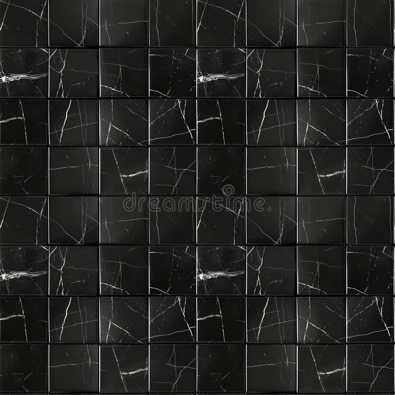 Seamless Pattern with Black Ceramic Square Tile Texture. Stock ...