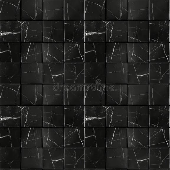 Seamless Pattern with Black Ceramic Square Tile Texture. Stock ...