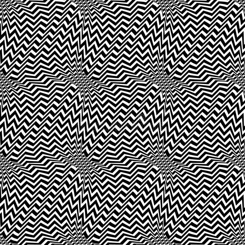 Seamless Pattern of Black Curved Broken Lines. Repeatable Optical ...