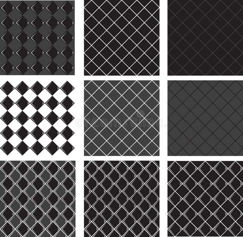 Seamless Pattern Black Diamond Stock Vector - Illustration of element ...