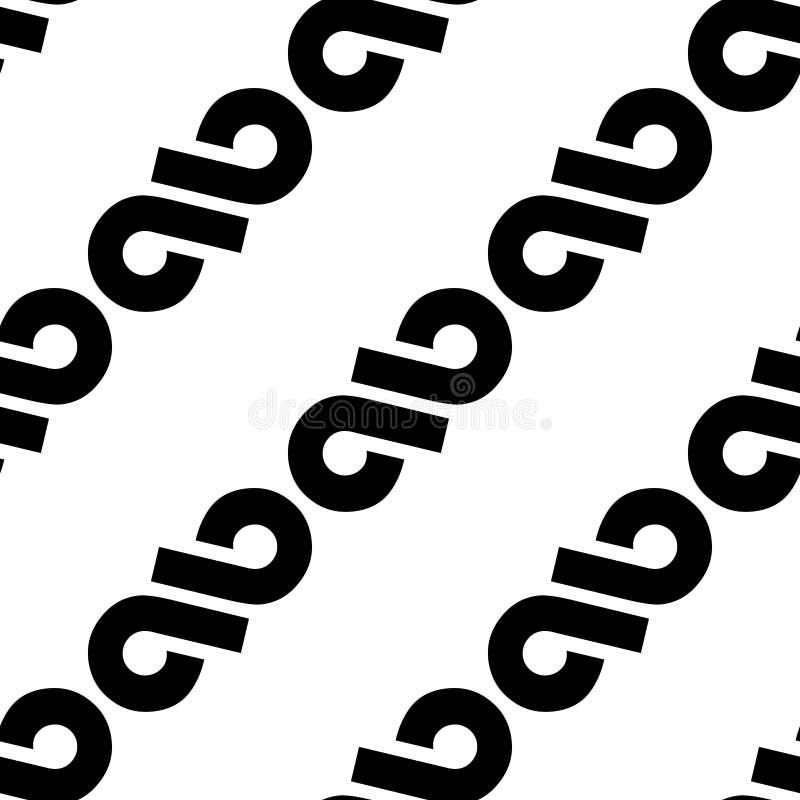 Seamless Pattern with Black Infinity Symbol(texture 3), Modern Stylish ...