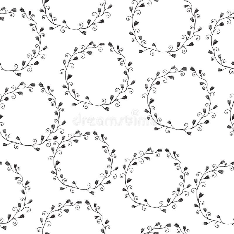 Floral Circle Pattern Stock Illustrations – 341,874 Floral Circle ...