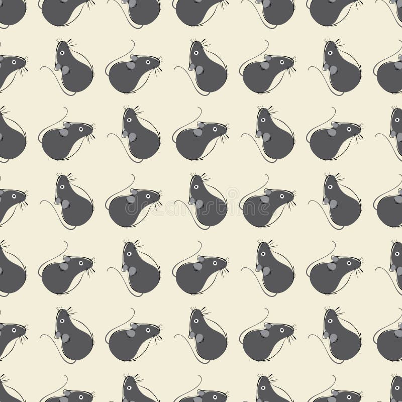 Seamless Pattern with Black Mice(texture6), Modern Stylish Image. Stock ...