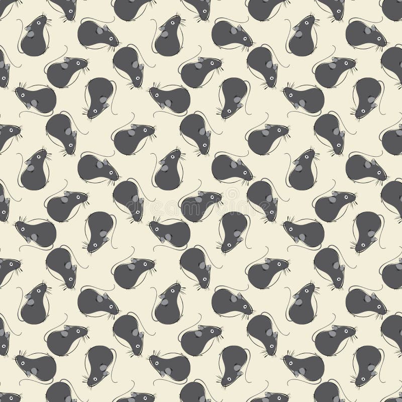 Seamless Pattern with Black Mice(texture8), Modern Stylish Image. Stock ...