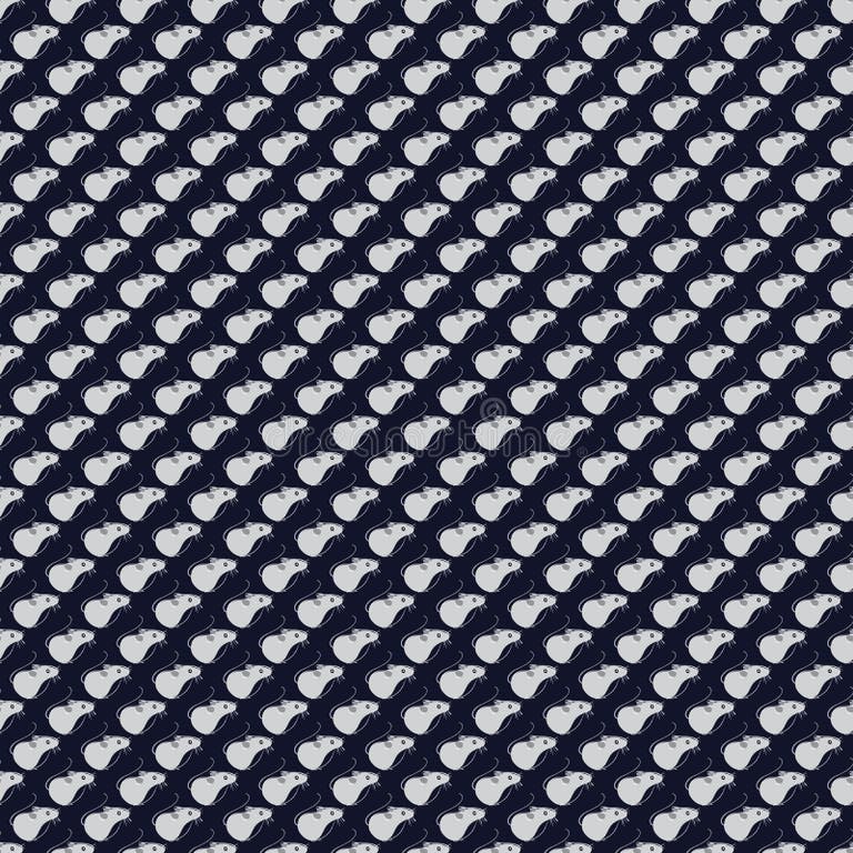 Seamless Pattern with Black Mice(texture2), Modern Stylish Image. Stock ...