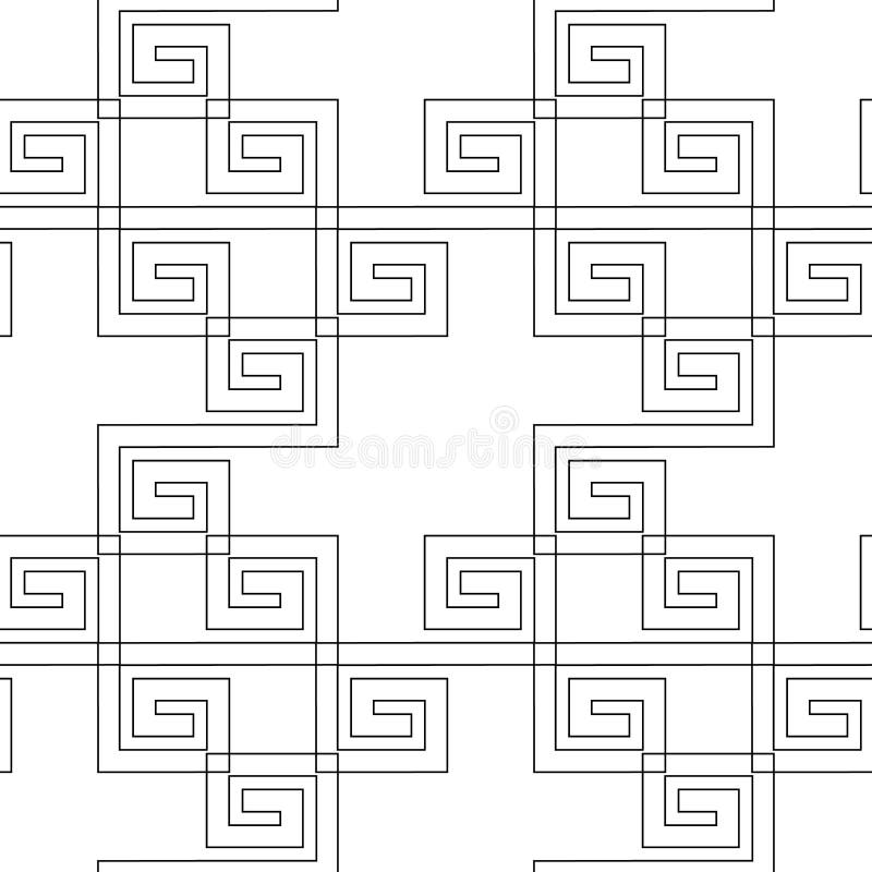 Seamless Pattern with Black Outline Geometric Forms(texture 11), Modern ...