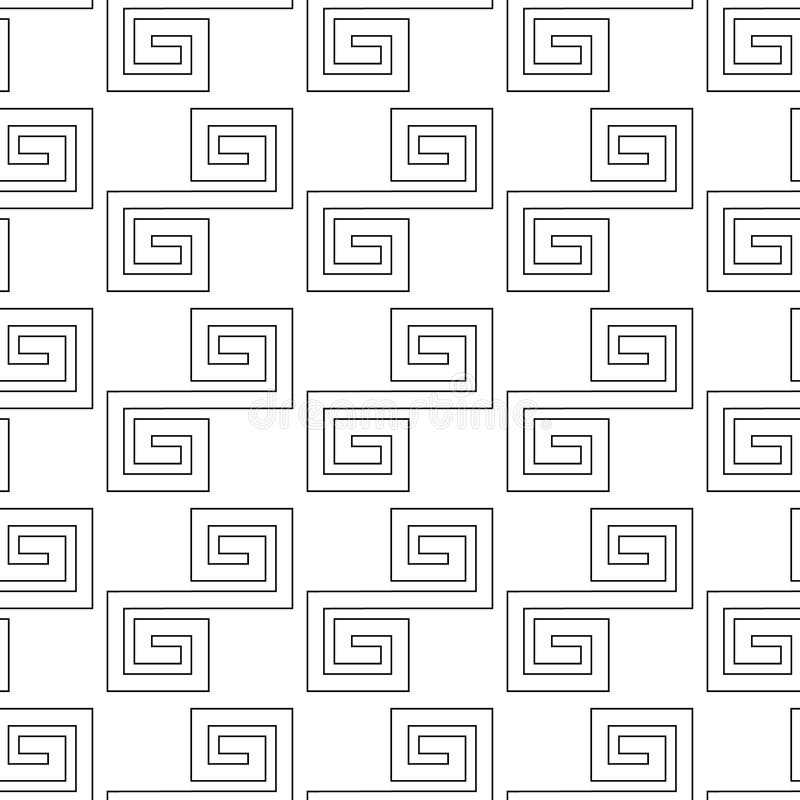Seamless Pattern with Black Outline Geometric Forms(texture 2), Modern ...
