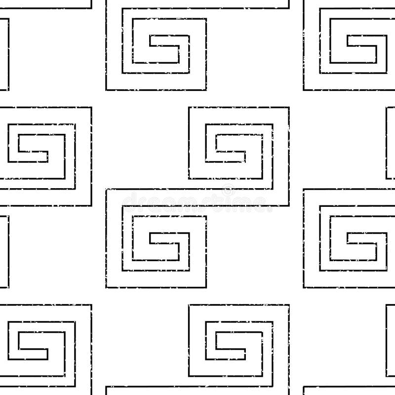 Seamless Pattern with Black Outline Geometric Forms Texture 2 7992 ...