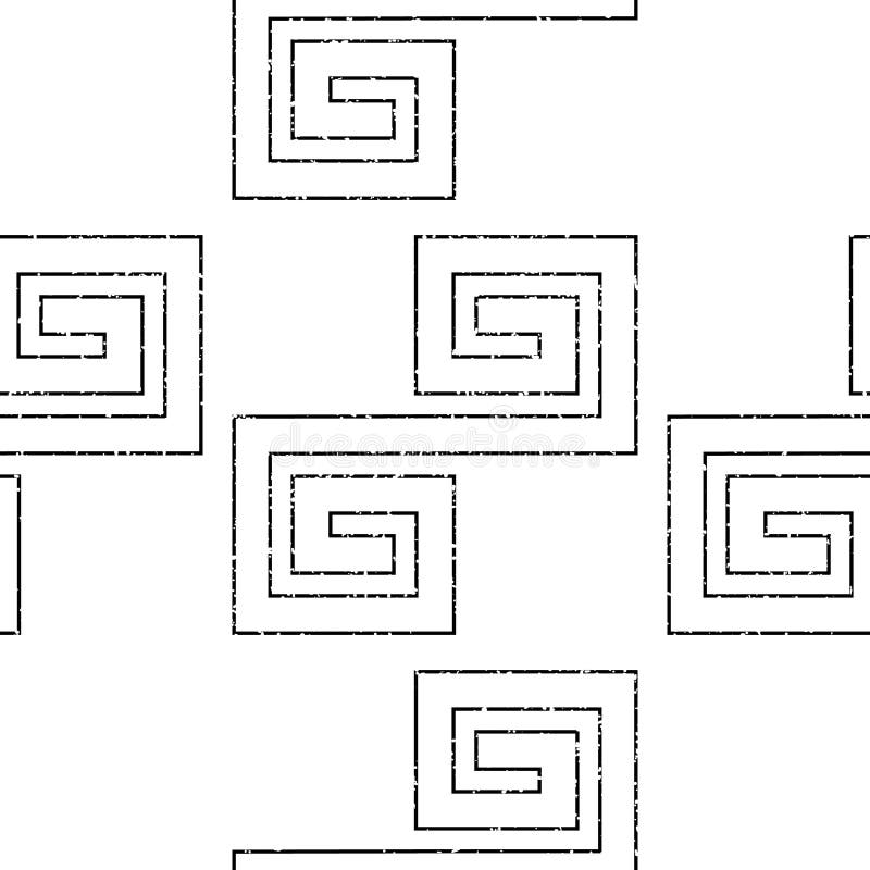 Seamless Pattern with Black Outline Geometric Forms Texture 6 7996 ...