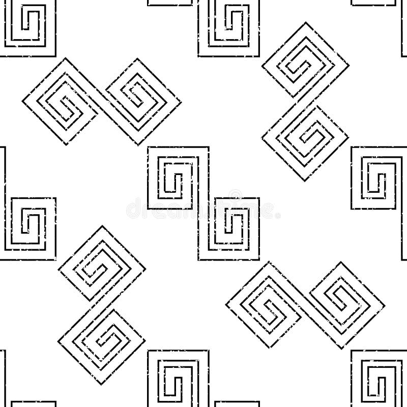Seamless Pattern with Black Outline Geometric Forms Texture 8 7998 ...