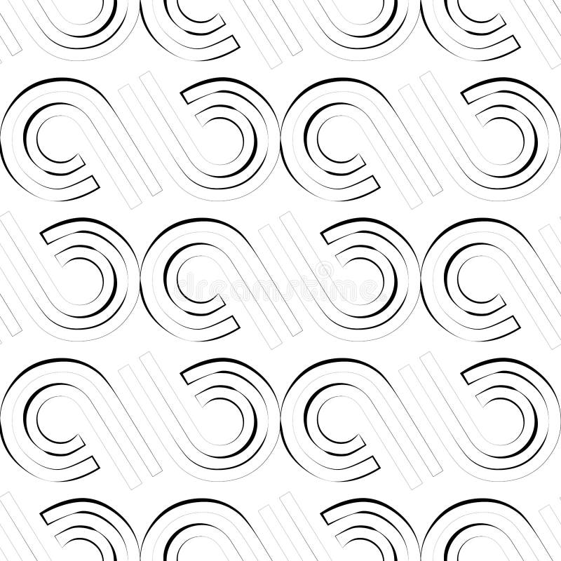 Seamless Pattern with Black Outline Infinity Symbol(texture 3), Modern ...