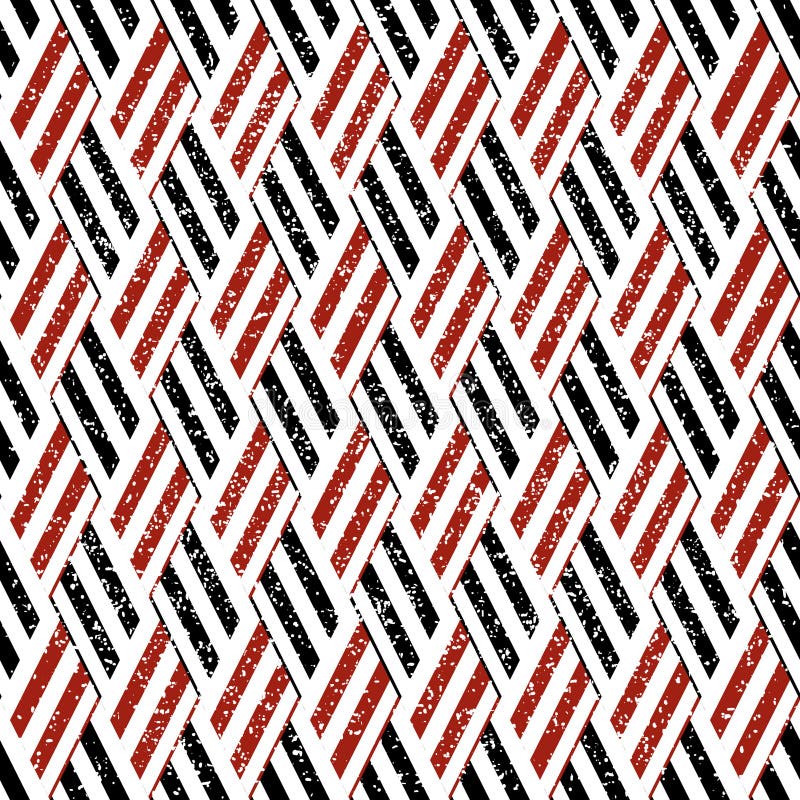 Seamless Pattern with Black and Red Stripes 7542, Modern Stylish Image ...