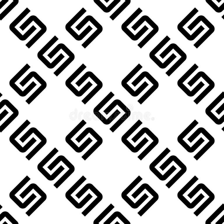 Seamless Pattern with Black S Letter(texture 4), Modern Stylish Image ...