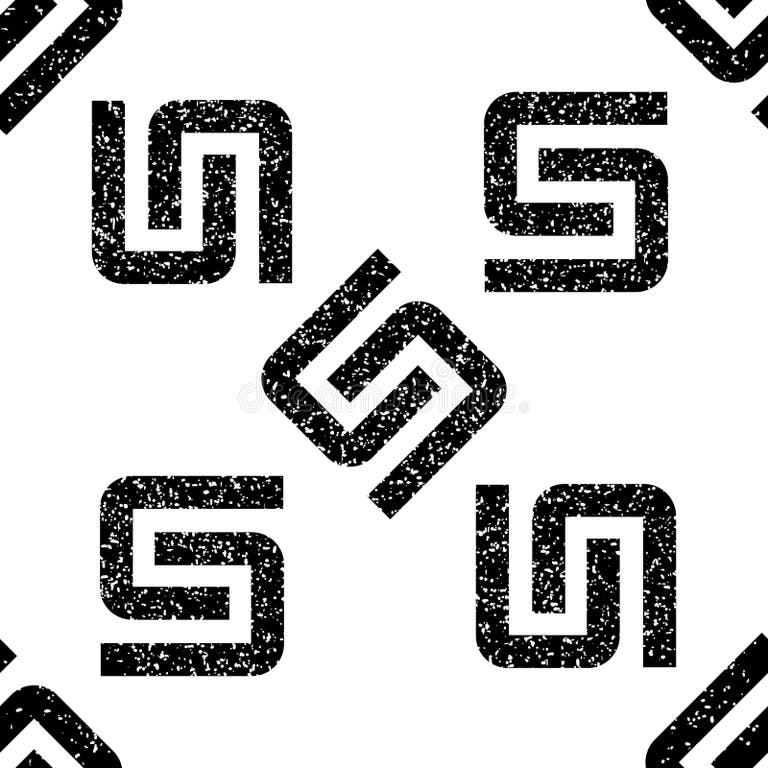 Seamless Pattern with Black S Letter Texture 9 8037, Modern Stylish ...