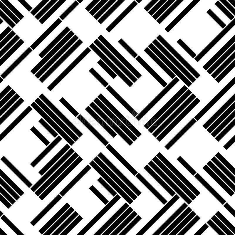Seamless Pattern with Black Slanting Streaks, Modern Stylish Image ...