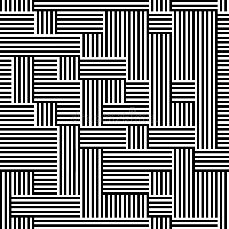 Seamless Pattern of Black and White Broken Lines Stock Vector ...