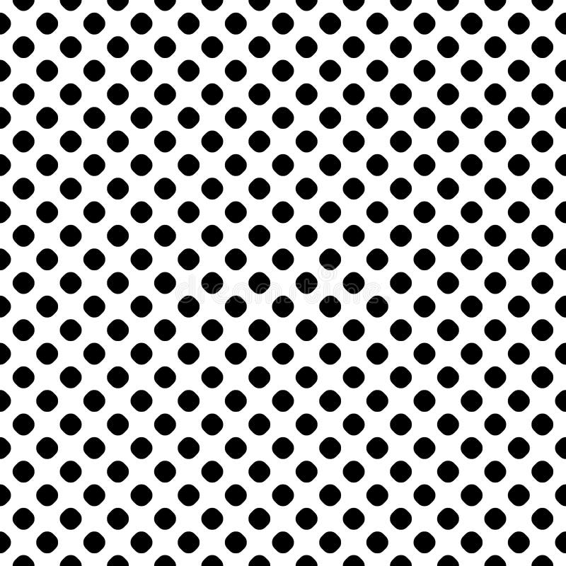 Seamless Pattern, Black & White Dotted Texture Stock Vector ...