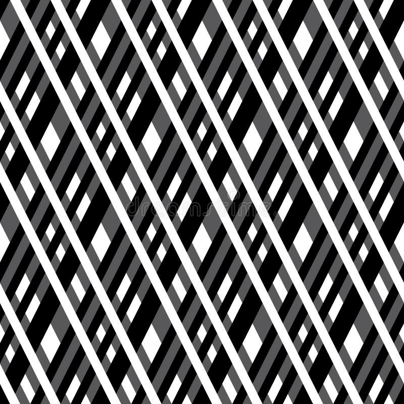 Seamless Pattern with Black and White Interlace Intersecting Stripes ...
