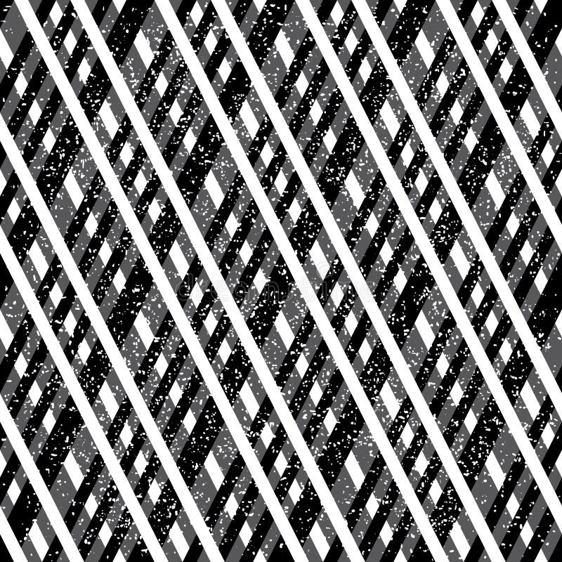 448 Seamless Pattern with Black and White Intersecting Bands, Modern ...