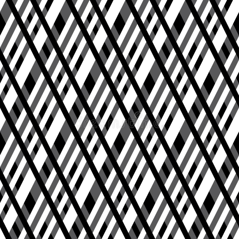 Seamless Pattern with Black and White Intersecting Lines, Modern ...
