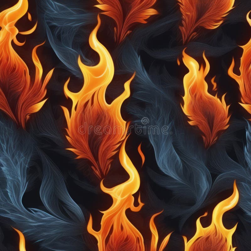 Seamless Pattern with Black and White Smoke. Seamless Pattern with ...