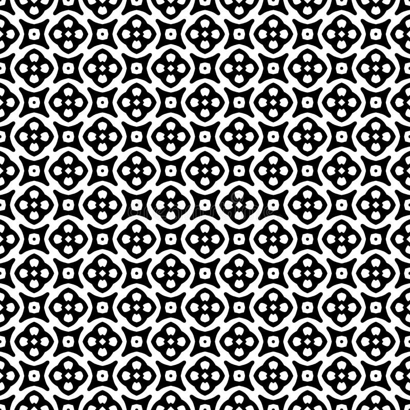 Seamless Pattern Black and White Vector Pattern Stock Vector ...