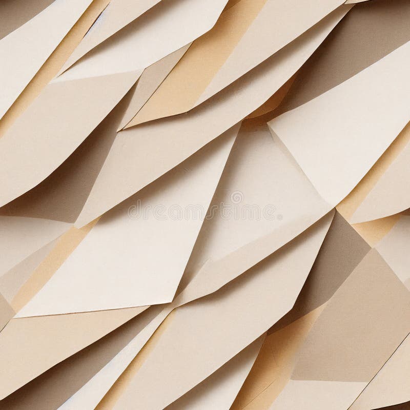 Seamless Pattern of Blank Brown and Beige Paper Pieces Stock Photo ...