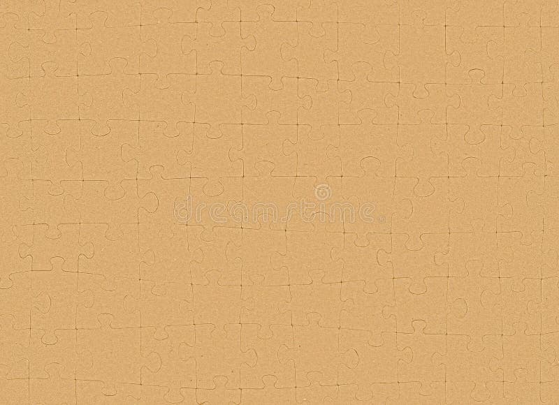 Seamless Pattern of a Blank Cardboard Jigsaw Puzzle. Interlocking ...