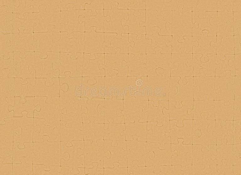 Seamless Pattern of a Blank Cardboard Jigsaw Puzzle. Interlocking ...