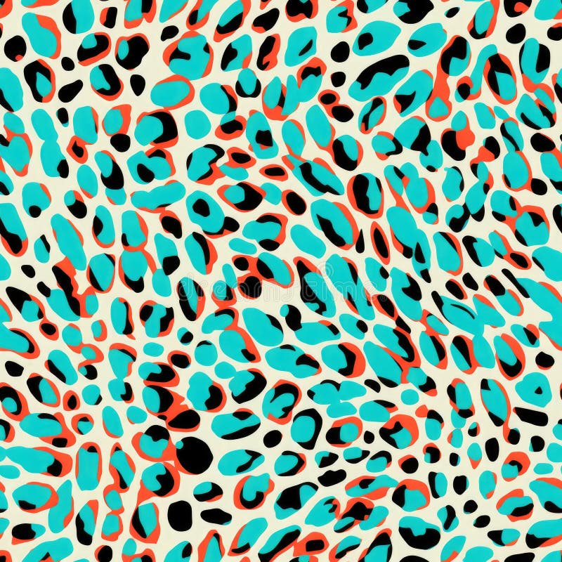 Leopard Brush Paint Stroke. Stock Backdrop Illustrtion. Stock Image ...