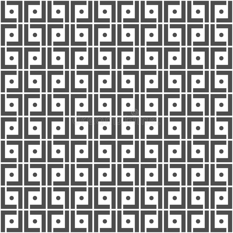 Seamless Pattern of Blocks and Dots. Stock Vector - Illustration of ...