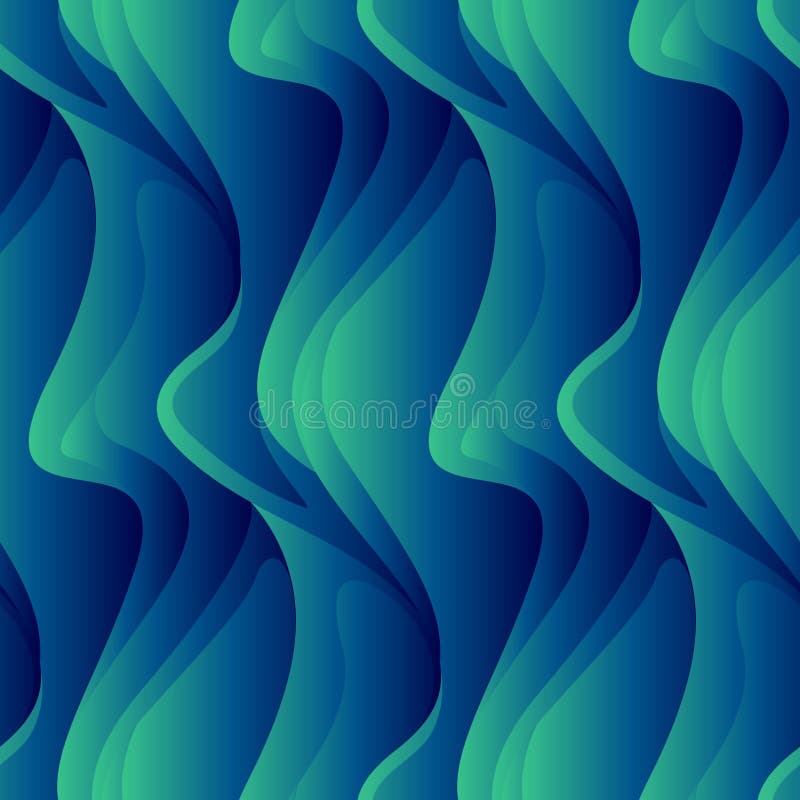 Seamless Pattern, Blue Abstract Background, Repeat Texture with Waves ...