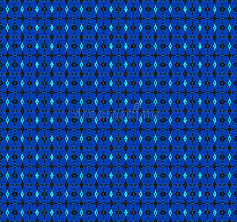 Seamless Pattern Blue Black Stock Illustration - Illustration of design ...