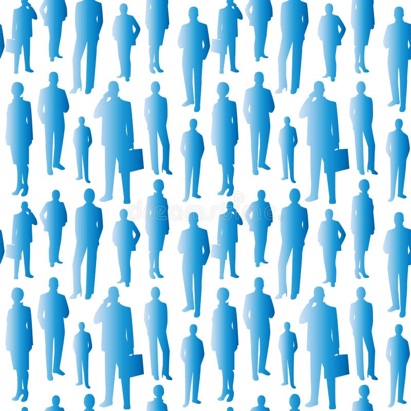 Business People Blue Symbol Icon Set Stock Vector - Illustration of ...