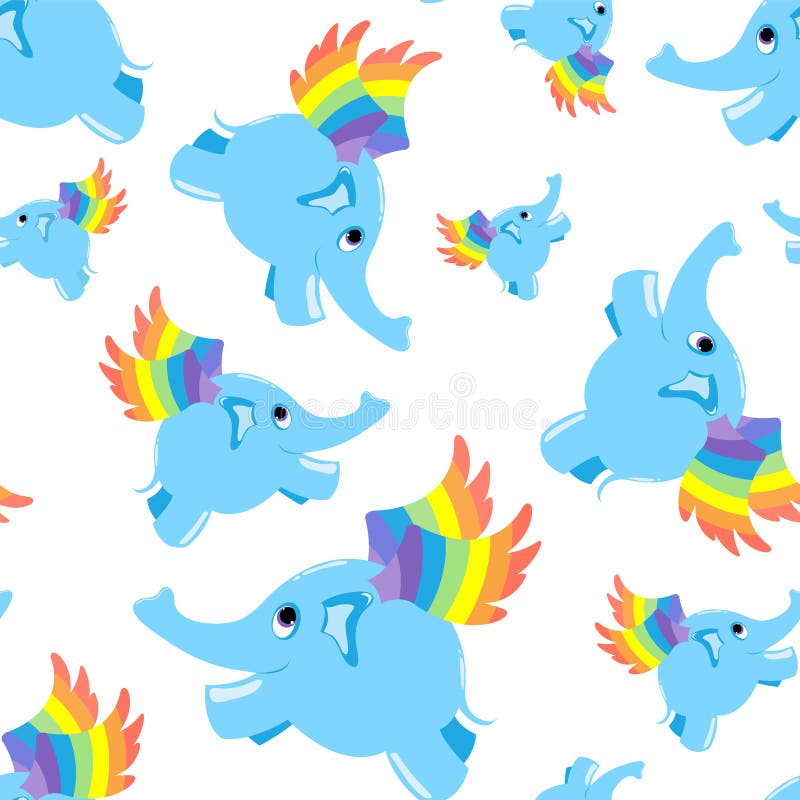 Flying elephant stock illustration. Illustration of flight - 2430274